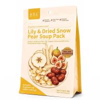 China Lily Bulb & Snow Pear Nourishing Lung Moisturizing Cough Relief Soothing Throat Hydrating Cooling Traditional Chinese Herbal Soup Base for sale