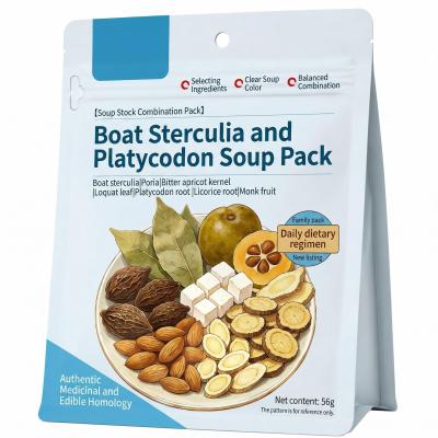China Sterculia Lychnophora & Platycodon Root Throat Soothing Phlegm Reducing Dryness Relieving Respiratory Supporting Mild Herbal Soup Base for sale