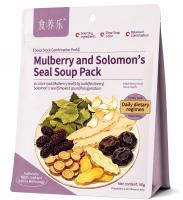 China Mulberry & Fragrant Solomonseal Rhizome Yin Nourishing Eye Brightening Sleep Supporting Immunity Boosting Mild Herbal Soup Base for sale