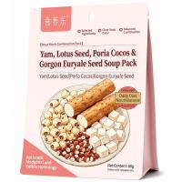 China Yam Lotus Seed Poria Cocos Gorgon Euryale Seed Spleen Nourishing Digestion Supporting Qi Boosting Balanced Gut Gentle Herbal Soup Base for sale