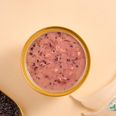 China Dense Nutrient Black Rice Milk Scented Bird's Nest Whey-Added Protein Porridge for Post-Workout Energy Replenishment for sale