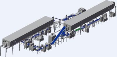 China Cost effective Puff laminating Machine Easy Clean With Auto freezing Tunnel for sale