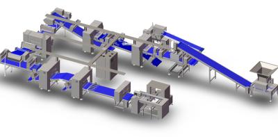 China ZKSD900 Pastry Production Line - 2500 kg/hr Capacity for Natural Yeast Bread with 3-144 Adjustable Layers for sale