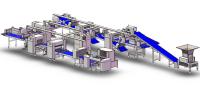 China G850 High Automation Croissant Production Line with Siemens PLC Control and 304 Stainless Steel Construction for sale