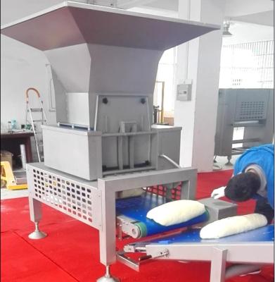 China SS304 Bread Production Line 600mm Working Width with Auto Dough Cutting Hopper and 750mm Belt for sale