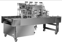 China PLC Controlled Cookie Dough Depositor Industrial Cake Machine 0.75kw 12 Trays Per Min for sale