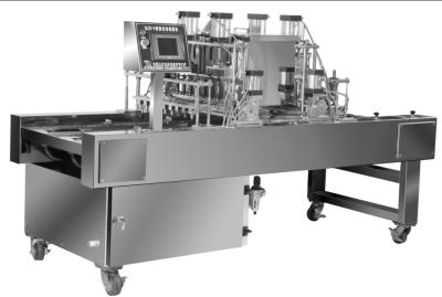 China PLC Controlled Cookie Dough Depositor Industrial Cake Machine 0.75kw 12 Trays Per Min for sale