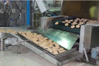 China Full Auto Pita Production Line 850mm Belt Width with Dough Sheeting System for Pizza Base & Naan Bread for sale