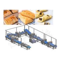 China Automatic Commercial Croissant Dough Sheeter 900mm Production Line with Siemens PLC for sale