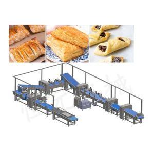 China Automatic Commercial Croissant Dough Sheeter 900mm Production Line with Siemens PLC for sale