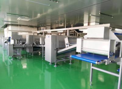 China -40℃ Auto Freezing Tunnel Pastry Dough Laminator Machine with 650mm Chain Width for Croissant Production for sale