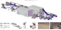 China ZKS900C Automatic Croissant Production Line 850mm Width with 8-Nozzle Depositor 5000-12500 Pcs/H Capacity for sale