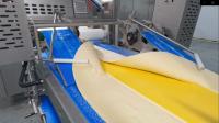 China ZKS380 Margarine Fillings Dough Laminator Machine 380mm Roller Width Auto Fat Feeding System for sale