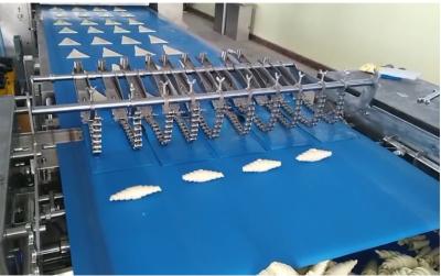 China 850mm Automatic Croissant Production Line with 3000-12000pcs/hr Capacity for Straight & Filled Croissants for sale