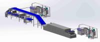 China 300-1200kg/Hr Pita Bread Production Line with Siemens Touch Control & 81% Dough Water Capacity for sale