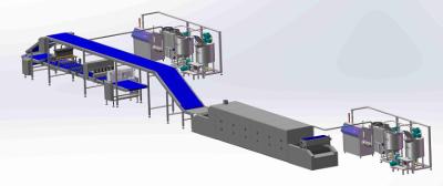 China 300-1200kg/Hr Pita Bread Production Line with Siemens Touch Control & 81% Dough Water Capacity for sale