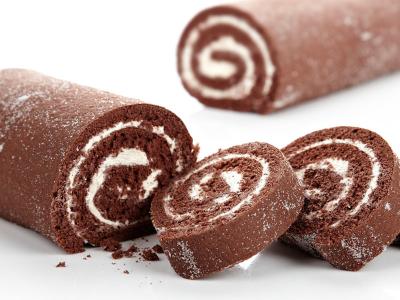 China Stainless Steel Swiss Roll Production Line 500 kg/hr 10 kW Cake Aeration System for sale