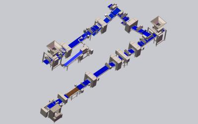 China ZKS900 CE Certified Puff Pastry Making Machine with Removable Makeup Tables - 900mm Width Production Line for sale