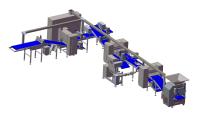 China GS650 PLC Controlled Soft Dough Baguette Baking Equipment with 650mm Belt Width and 300-1500 kg/hr Capacity for sale