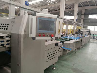 China Siemens Touch Screen Pita Bread Production Line 300-1200kg/Hr with 650-850mm Belt Width for sale