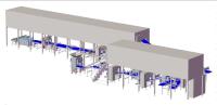 China ZKSD600 Full Automatic Pastry Lamination Line 300-1500 kg/hr Dough Capacity 650mm Belt Width for sale