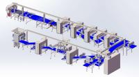 China ZKS850 Industrial Pastry Laminating Line with 1500kg/hr Capacity and 850mm Belt Width for Croissant Production for sale