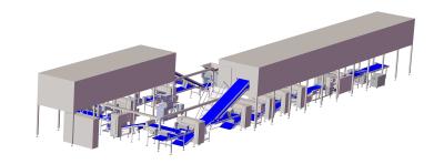 China LFC Full Auto Croissant Production Line with 800kg/hr Capacity, -35℃ Freezers and 650-850mm Belt Width for sale