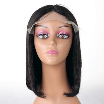 China Factory Price Wholesale Silky Straight 100% Human Hair Lace Front BOB Wigs for sale