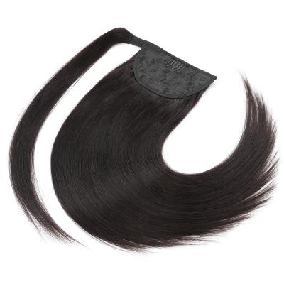 China 100% wholesale U-tip hair ponytail hair drawstring ponytail Human Virgin Hair for sale