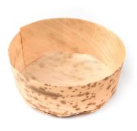 China Eco Friendly Tasting Disposable Dessert Cups Bamboo Leaf 2.75inch for sale