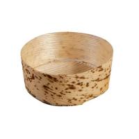China Eco Friendly Tasting Disposable Dessert Cups Bamboo Leaf 2.75inch for sale
