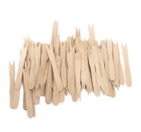 China 85mm Birchwood Compostable Disposable Wooden Utensils Chip Forks Bulk For Fruit Snack for sale
