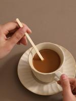China On Board Coffee Service Disposable Bamboo Stir Sticks 30pcs Packing for sale