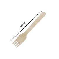 China Biodegradable Wooden Forks Bulk 140mm Woodable Disposable Wooden Utensils for sale