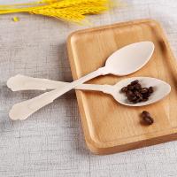China Wood Baguette Disposable Soup Spoons Utensils For Wedding 200mm for sale