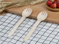 China Recyclable Wooden Disposable Cutlery Set Eco Friendly Utensils 160mm for sale