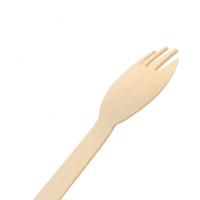 China FSC 100% Birch Wooden Disposable Wooden Utensils Spork 140mm for sale
