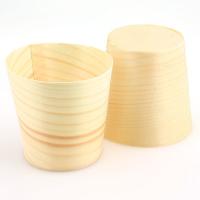 China 3CM Wooden Disposable Dessert Cups Outdoor Biodegradable Coffee Mug for sale