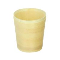 China 3CM Wooden Disposable Dessert Cups Outdoor Biodegradable Coffee Mug for sale