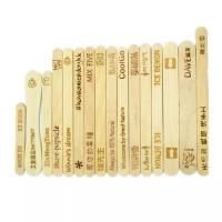 China FDA Approved Disposable Wooden Ice Cream Stick Colourful Ice Cream Sticks for sale