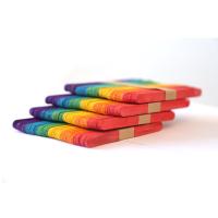China Colorful Birch Wooden Ice Cream Stick Jumbo Craft 93mm 114mm for sale