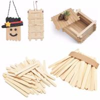 China Colorful Birch Wooden Ice Cream Stick Jumbo Craft 93mm 114mm for sale