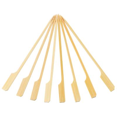 China 18cm Flat Wooden Bamboo Paddle Picks Sticks For Marshmallow for sale
