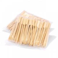 China 9cm Bamboo Paddle Pick Natural Wooden Kebab Sticks For Cocktails for sale