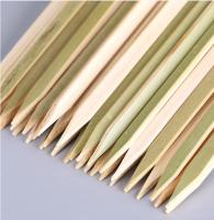 China 15cm Bamboo Paddle Picks Skewers for BBQ 100packs for sale