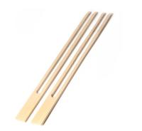 China Disposable Bamboo Wooden BBQ Skewers Sticks 18cm Double Pronged for sale
