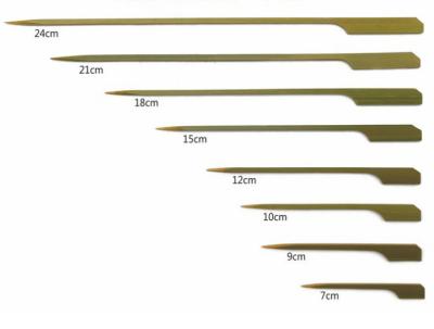 China Disposable Green Food Bamboo Paddle Picks For Cocktail Party 7cm/9cm/12cm/15cm/18cm for sale