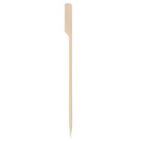 China Food Grade Natural Wooden Bamboo Paddle Picks Skewers For Fruit 18cm for sale