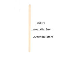 China Reusable Smoothie Straws Individually Wrapped Organic Bamboo Straws 20CM for sale