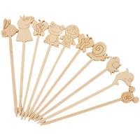 China Customized Disposable Sandwich Bamboo Food Picks For Olive for sale